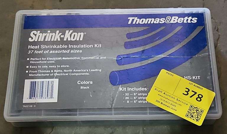 Box Of Shrink-Kon Brand Heat Shrinkable Insulation Kit. - Kraft Auction ...