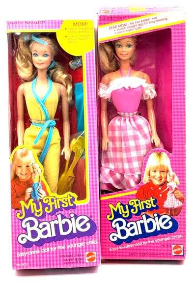 Barbie 1980 My First Barbie Easy To Dress Barbie Doll, 1982 My First ...