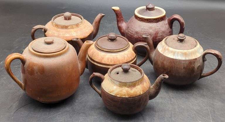 (A) Vintage Teapots assorted styles and sizes. Approx 6". - Kraft ...