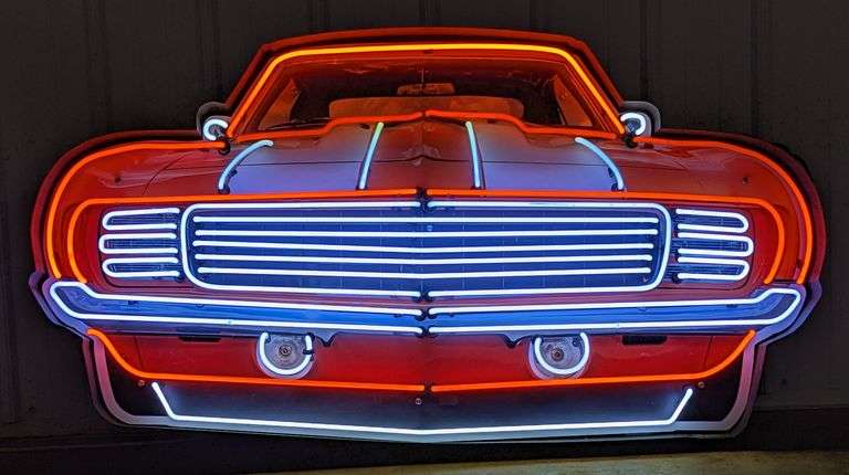 Custom Chevy Camaro Grill Neon Sign - Kraft Auction Service, LLC