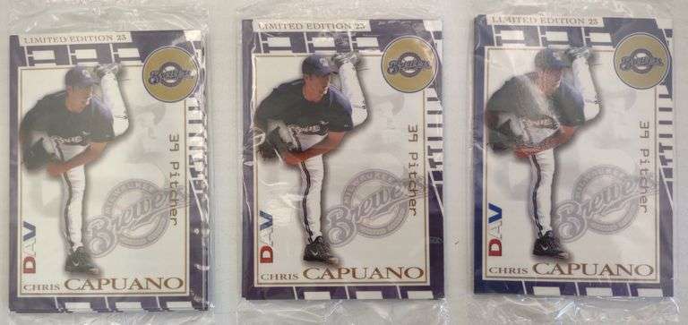 Chris Capuano Milwaukee Brewers Limited Edition Baseball Card Sets ...