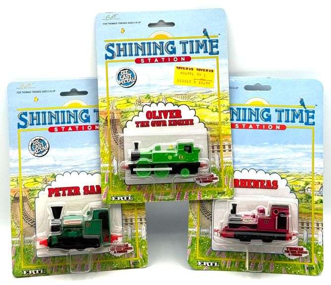 (3) ERTL Shining Time Station Oliver The GWR Engine, Rheneas & Peter ...