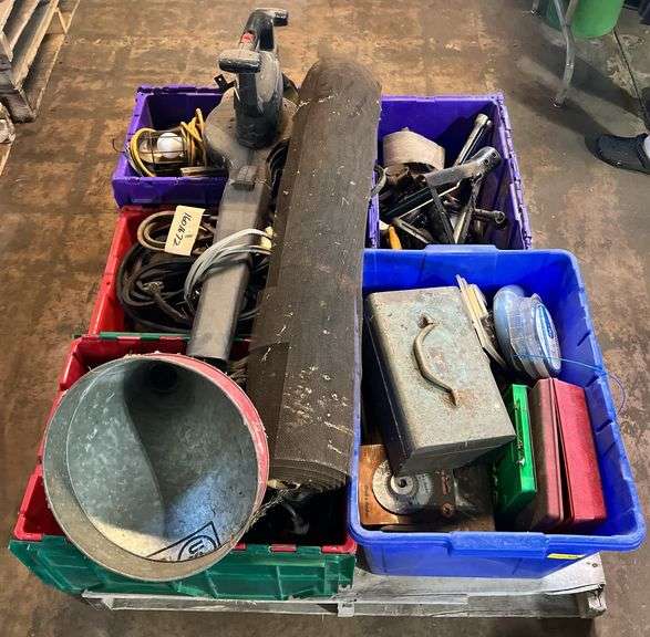 (Q) Pallet Including Garage Items Items including tools - Kraft Auction ...