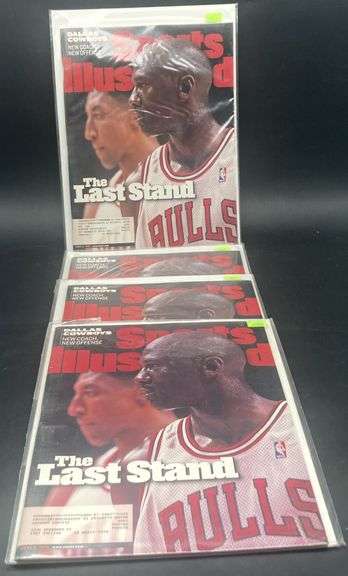 (J) Chicago bulls The last stand collectors magazines x4 bidding times ...
