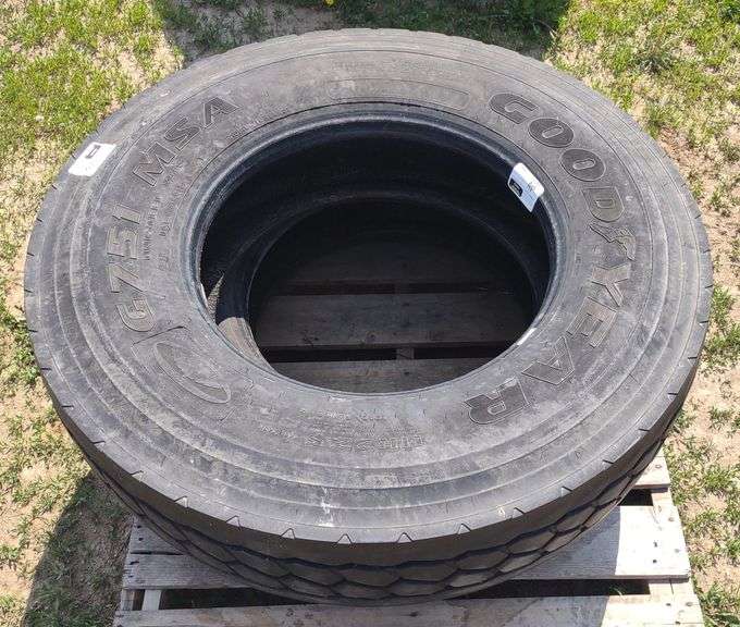 (AP) Goodyear 11R/22.5 G751 MSA Tires - Kraft Auction Service, LLC