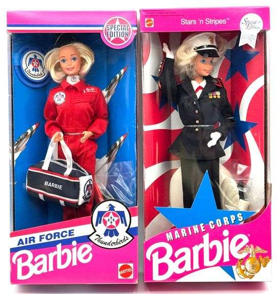 Barbie 1991 Marine Corps Stars n' Stripes, 1993 Air Force Special ...