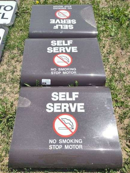 (P) Aluminum "Self Serve" Single Sided Signs - Kraft Auction Service, LLC