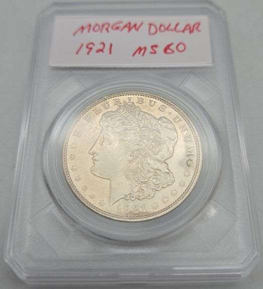 (S) Silver 1921 Morgan One Dollar Coin - Kraft Auction Service, LLC