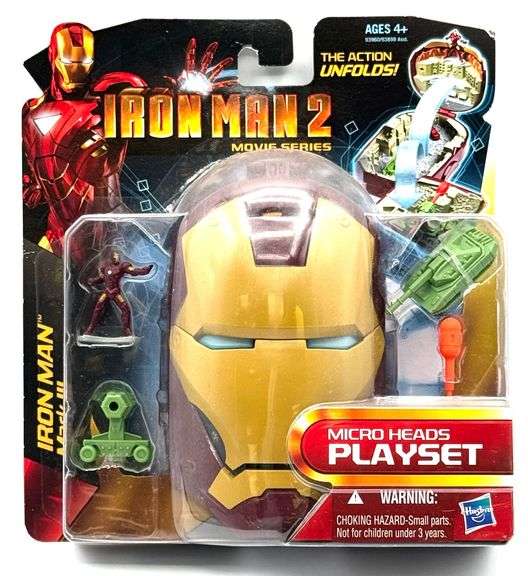 Hasbro Iron Man 2 Movie Series Micro Heads Playset - Kraft Auction ...