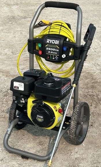 Ryobi 2900 PSI 2.5 GPM Gas Pressure Washer - Kraft Auction Service, LLC