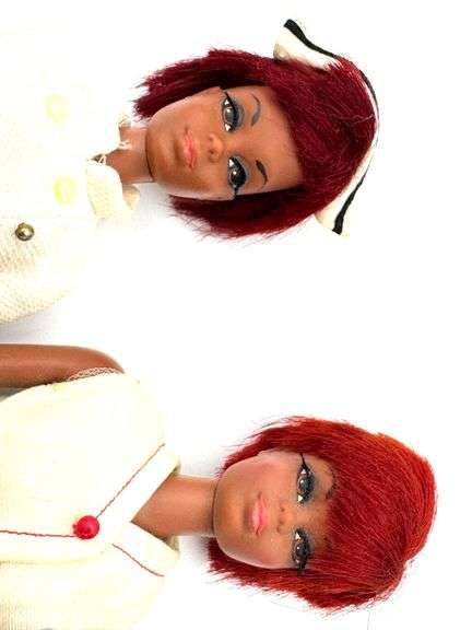 (2) Mattel 1969 Barbie Diahann Carroll Julia Dolls with Outfits - Kraft ...