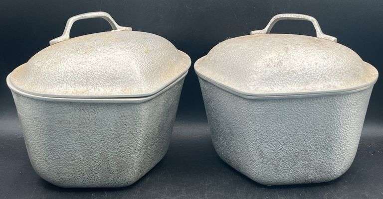 (G) Silver Seal Century Hammered Aluminum Pots - Kraft Auction Service, LLC