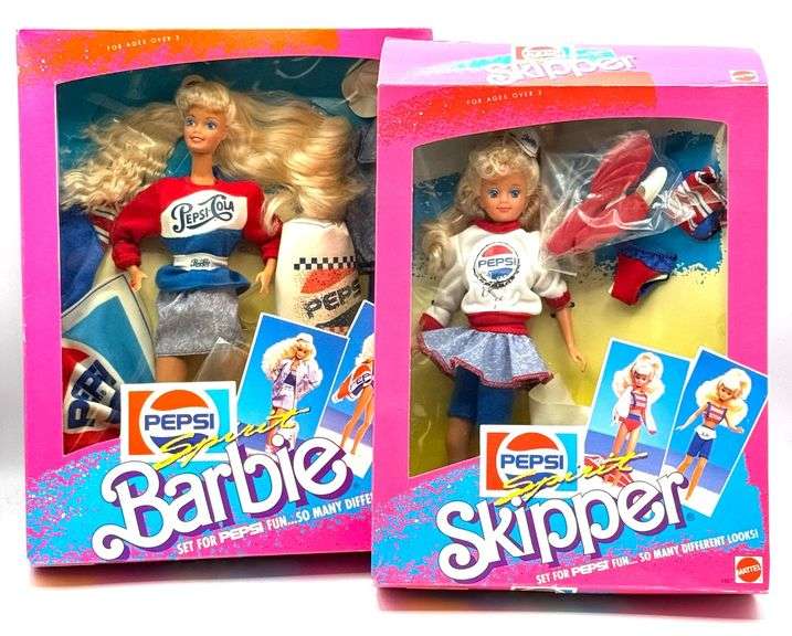 Barbie 1989 Pepsi Spirit Skipper, 1989 Pepsi Spirit Barbie Doll - Kraft ...