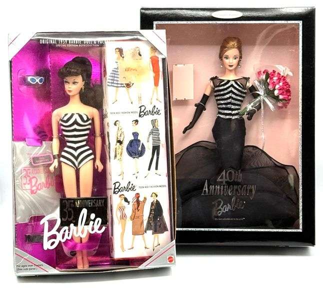 Barbie 1993 35th Anniversary Original 1959 Barbie Doll & Package ...
