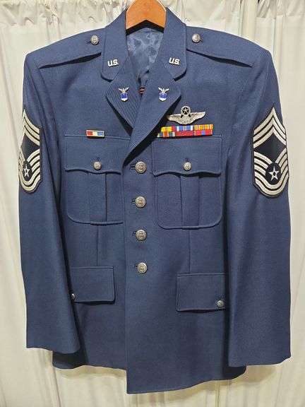 (U) Air Force Navy Blue Military Jacket.(Davis Clothing Co.). - Kraft ...