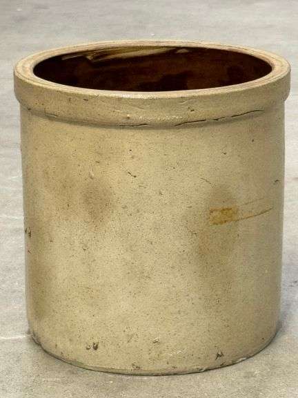 Antique 2 Gallon Monmouth Stoneware, Bottom Signed Crock - Kraft ...