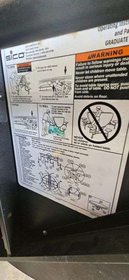 Sico 5Ft Round Collapsible Tables on Wheels. - Kraft Auction Service, LLC
