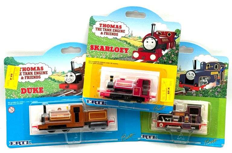 (3) ERTL Thomas the Tank Engine Skarloey, Duke & Lord Harry Blister ...