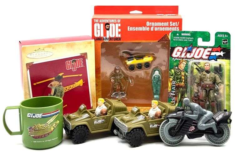 1980's GI Joe Plastic Mug, 2003 Cross Hair Action Figure in Blister ...