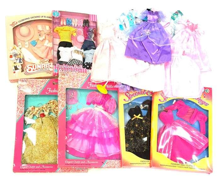 Various Colored Barbie Doll Outfits - Kraft Auction Service, LLC