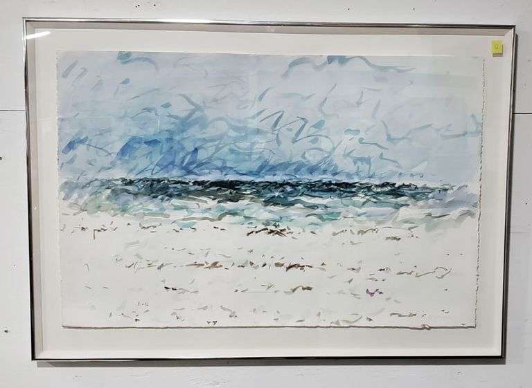 Ken Ecker Watercolor Landscape Painting on Paper - Kraft Auction ...
