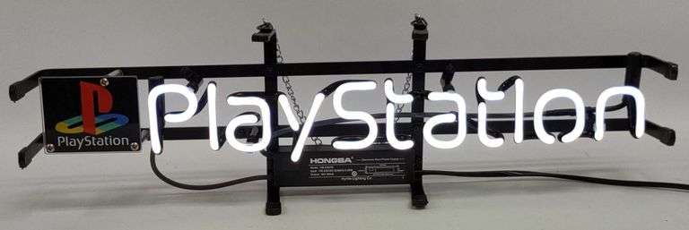 Sony PlayStation Video Game Shop Style Neon Advertising Sign - Kraft ...