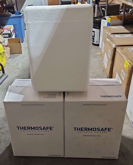(3) Box's Of Thermosafe Insulated Temperature Sensitive Product ...
