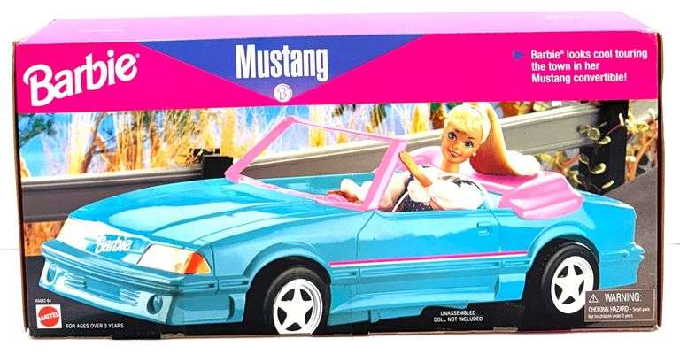 1997 Barbie Mustang Convertible Unopened In Original Box - Kraft ...