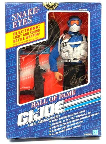 1991 Hasbro GI Joe Hall of Fame Collector's Edition Snake Eyes Action ...