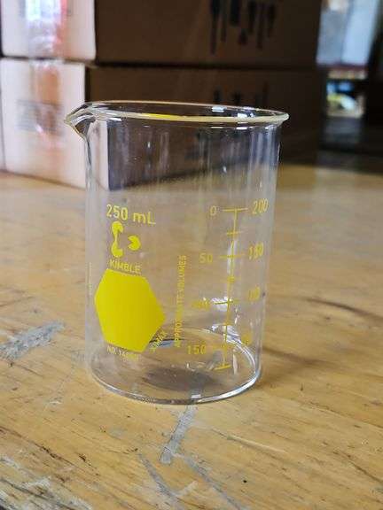 (3) Box's Of Kimble Mfg. 250Ml Glass Beaker. 12 Pcs Per Box. - Kraft ...