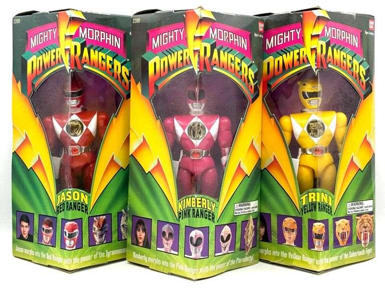 1993 Power Rangers Figurines Incl. Kimberly Pink Ranger, Jason Red ...