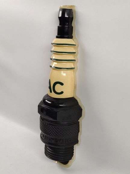 Large Vintage AC Spark Plugs 3D Vacuum Formed Spark Plug Advertising ...