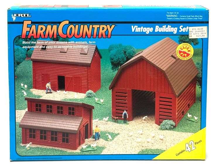 1993 ERTL Farm Country Vintage Building Set in Box - Kraft Auction ...