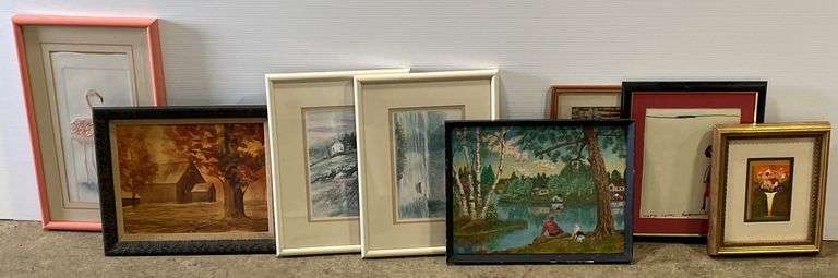 (RK) Oil Paintings and Prints Various Sizes - Kraft Auction Service, LLC