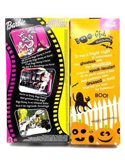Barbie 2003 Looney Tunes Barbie, 2004 Boo-tiful Halloween Barbie Doll ...