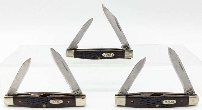 (3) 1990-94 Case XX Jig Delrin Pen Knives 62042 6233 - Kraft Auction ...
