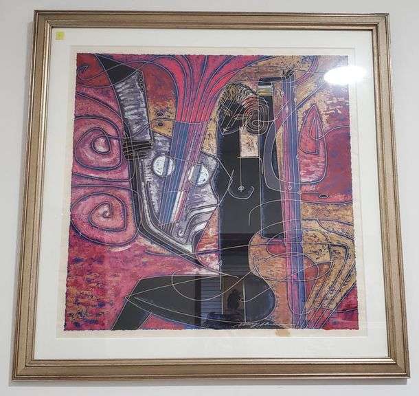 Adrian Wong Shue “Heart Songs” Signed Lithograph Print 130/300 - Kraft ...