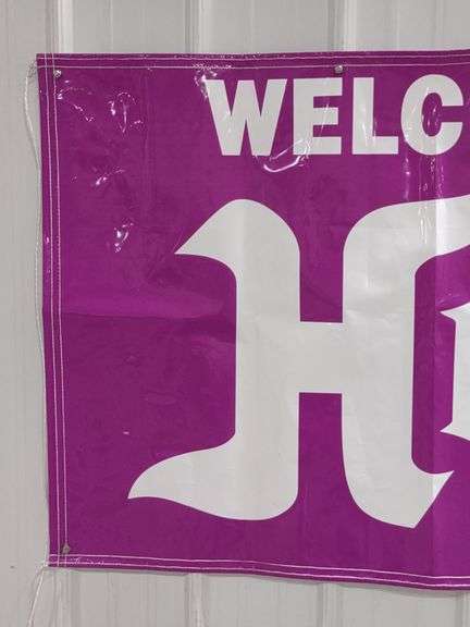 Nearly 8ft Hoosier Racing Tires Speedway Vinyl Banner - Kraft Auction ...