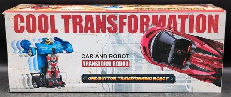 (KC) Cool Transformation. Car & Robot Transform Robot. One Button ...