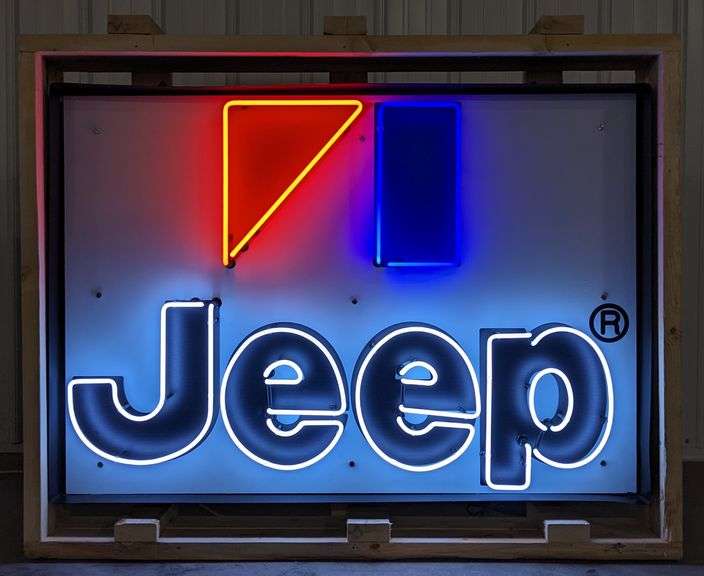 Custom Jeep Neon Sign - Kraft Auction Service, LLC