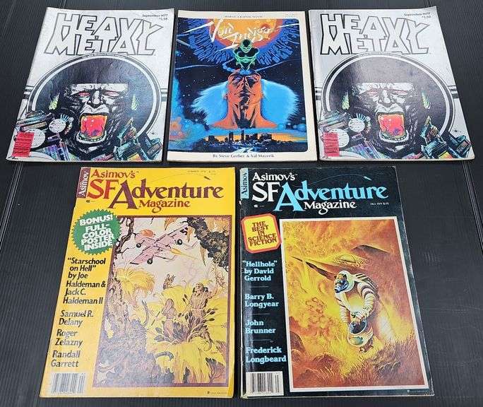 (N) Asimov’s SF Adventure Magazine, Heavy Metal, And Marvel Graphic ...