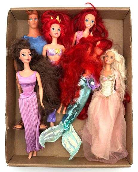 (6) Various Disney Character Dolls - Kraft Auction Service, LLC