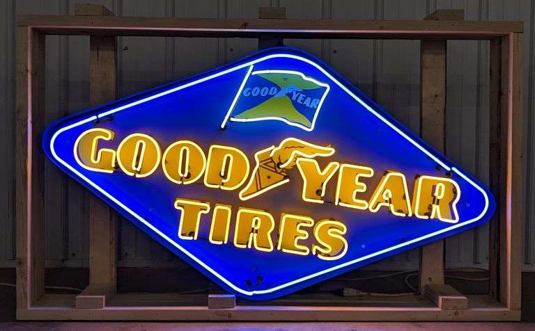 Custom Goodyear Tires Neon Sign - Kraft Auction Service, LLC