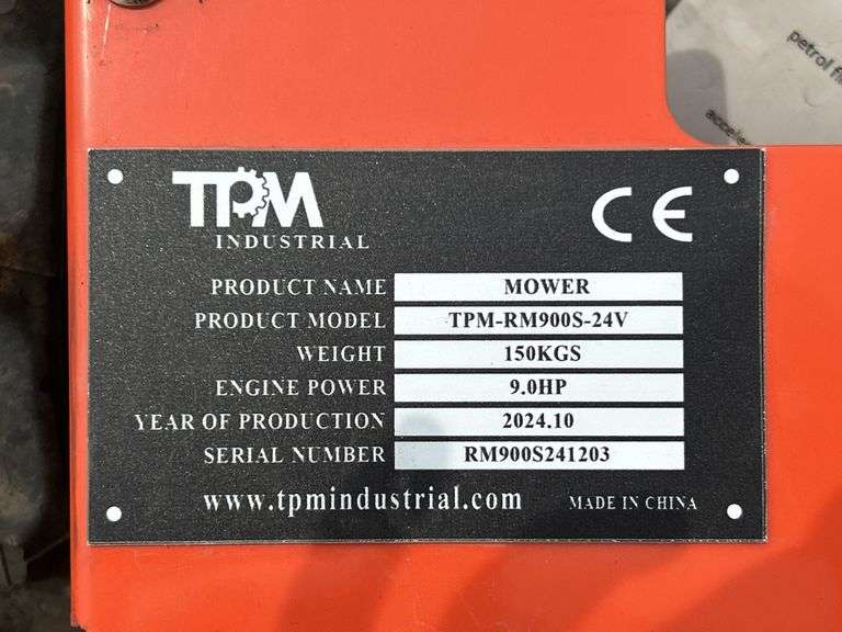 2024 TPM 20” Remote Control Crawler Lawn Mower - Kraft Auction Service, LLC