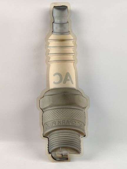 Large Vintage AC Spark Plugs 3D Vacuum Formed Spark Plug Advertising ...