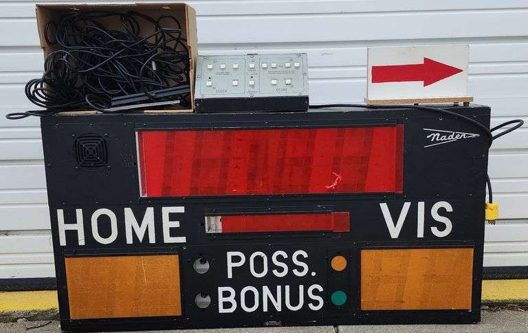 (S) Naden Electric Scoreboard, Control Panel, & Accessories - Kraft ...