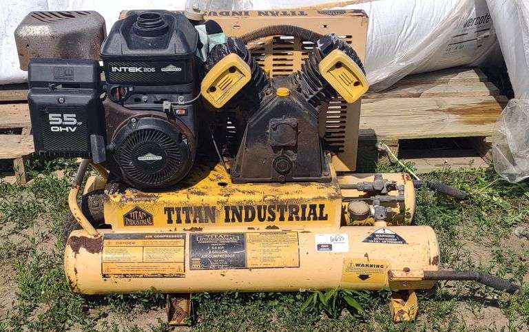(AJ) Titan Industrial 8 Gallon Air Compressor - Kraft Auction Service, LLC