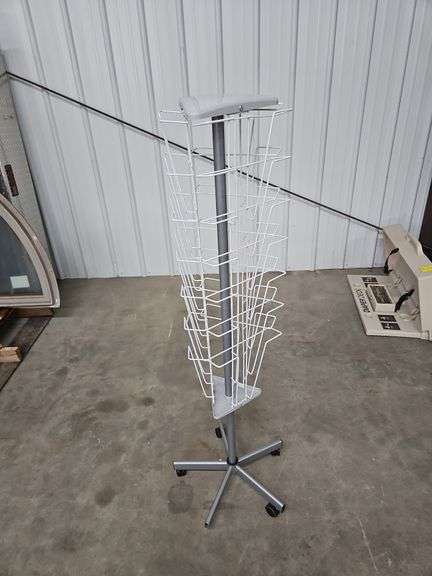 (AM) Rotating Floor Spinner Display Stand. - Kraft Auction Service, LLC