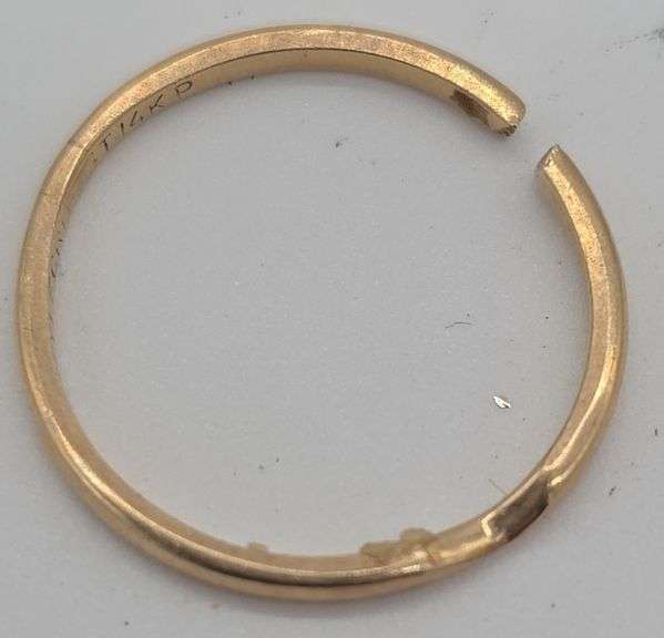 (SM) 14K Yellow Gold Band, Broken - Kraft Auction Service, LLC