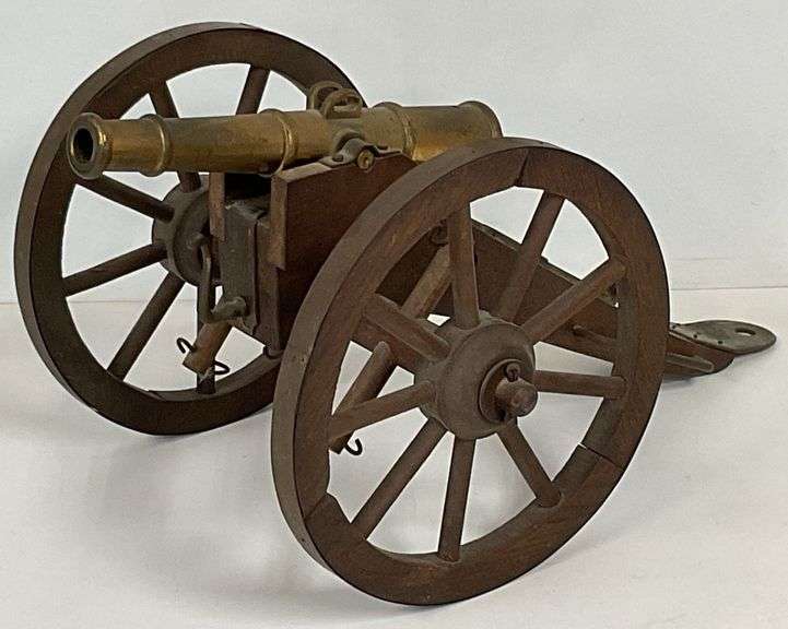(AT) Brass Model Field Gun Cannon - Kraft Auction Service, LLC
